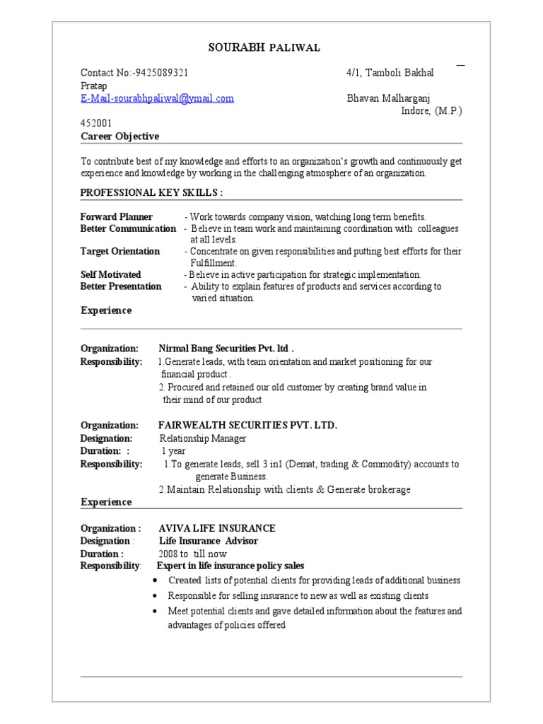 Sourabh Resume | PDF