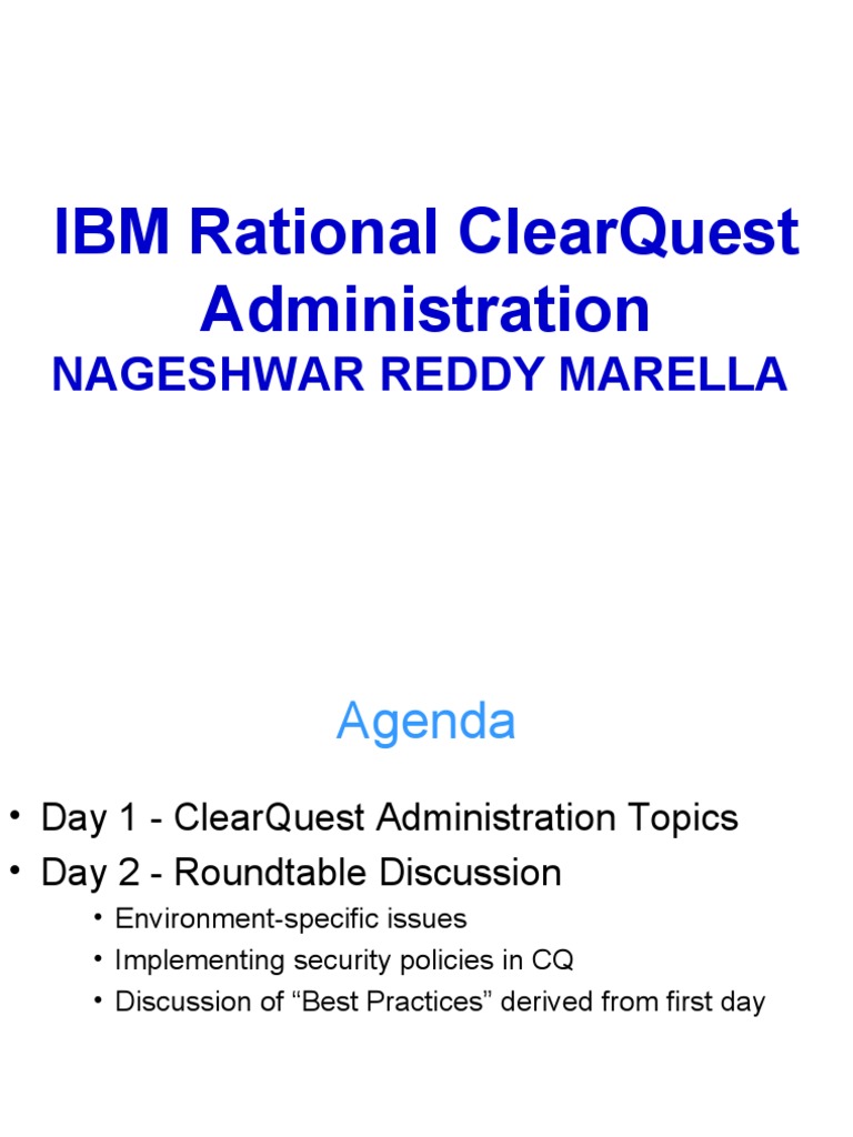 Ibm Rational Clearquest Administration Pdf Scripting Language