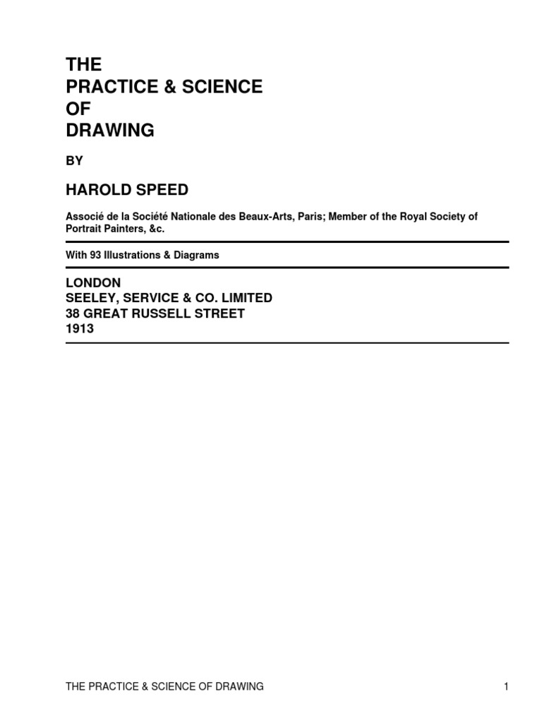 The Practice and Science of Drawing by Speed, Harold | PDF | Drawing ...