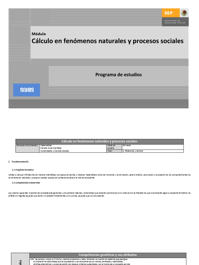 Modulo 15-Calculo en Fenomenos Naturales | PDF | Derivado | Movimiento (física)