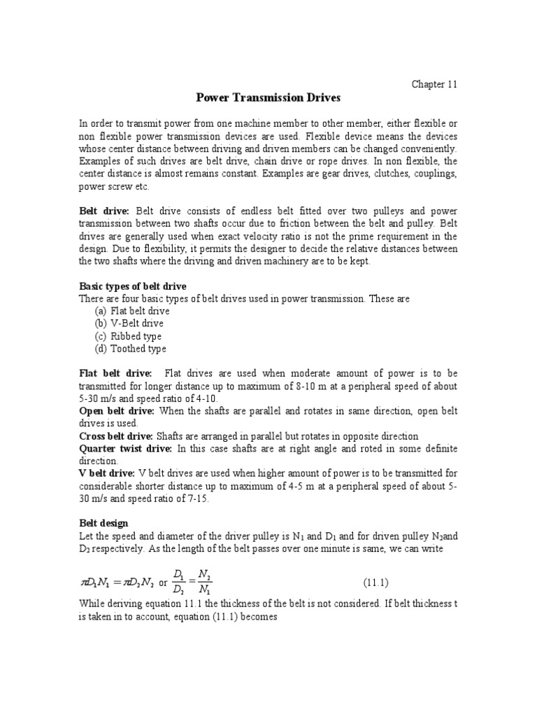 Belt Design | PDF | Belt (Mechanical) | Transmission (Mechanics)