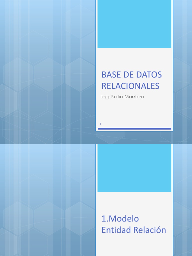 Base de Datos Relacionales | PDF