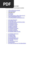 30 Basic Human Rights List | PDF | History