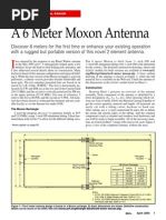 Moxon-Yagi Beam Antenna For 20m, 15m | PDF | Computers | Technology & Engineering