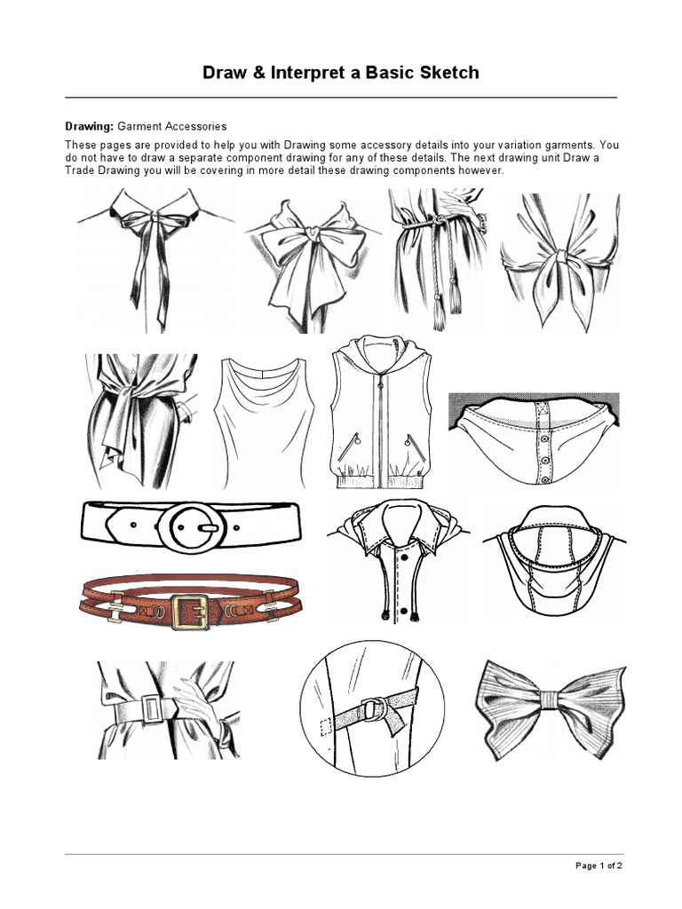 Drawing Techniques for Fashion Accessories | PDF | Teaching Methods ...