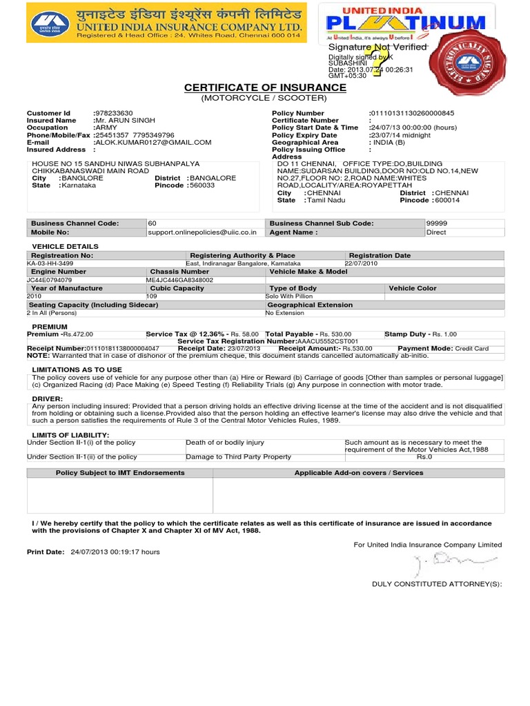 Policy | PDF | Driver's License | Insurance