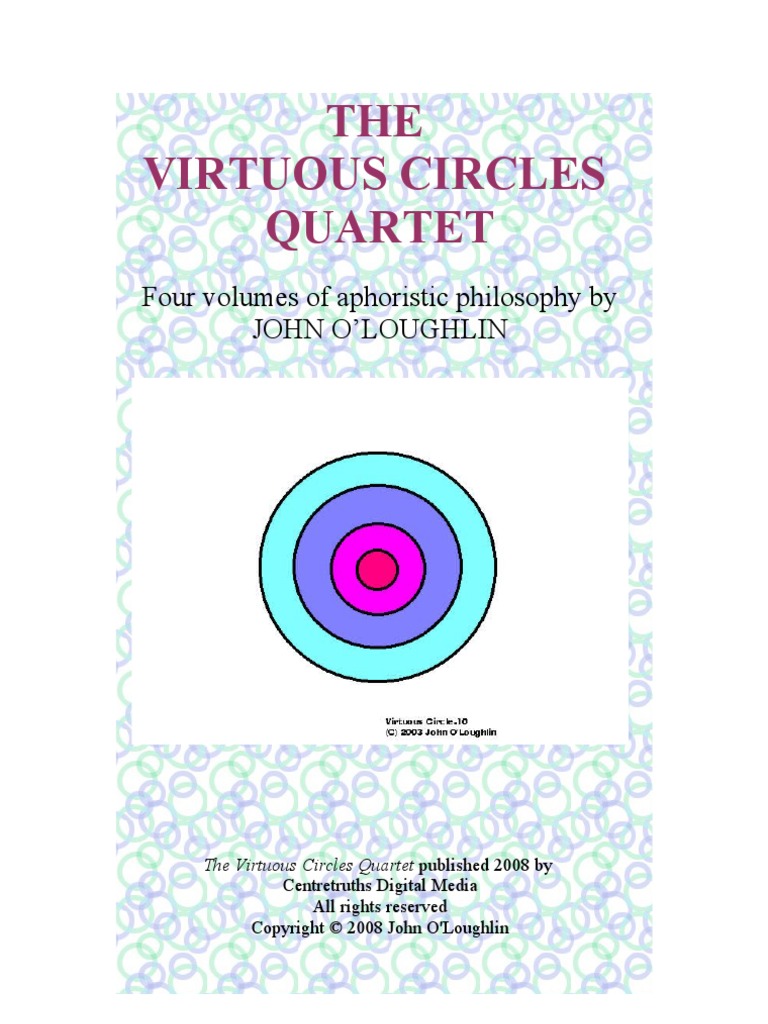 Preview of THE VIRTUOUS CIRCLES QUARTET | PDF | Metaphysics
