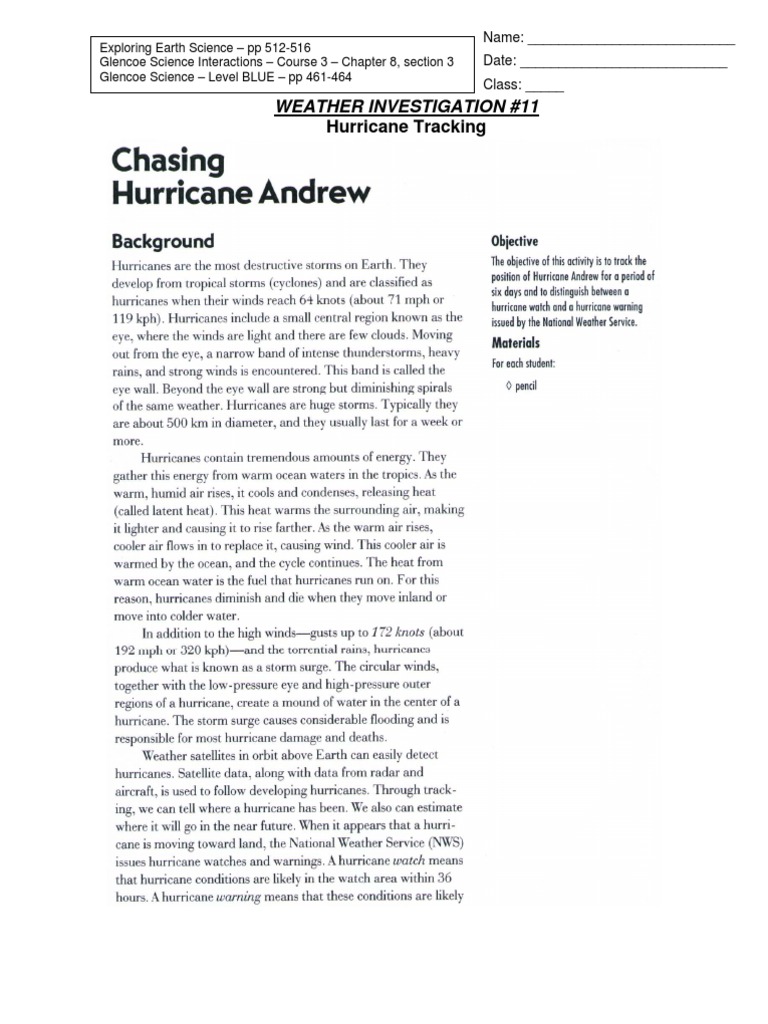 Hurricane Tracking and Analysis Guide | PDF | Science & Mathematics