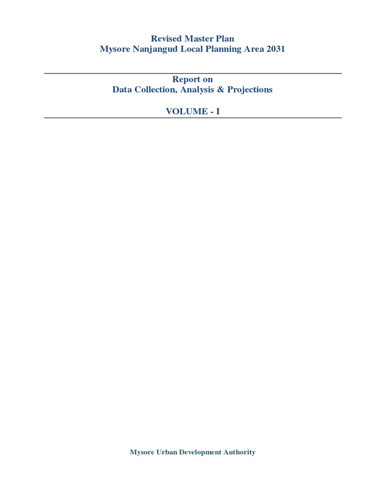 Revised Master Plan Mysore Nanjangud | Download Free PDF | Transport ...
