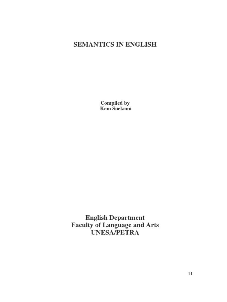 Semantics | PDF | Predicate (Grammar) | Semantics