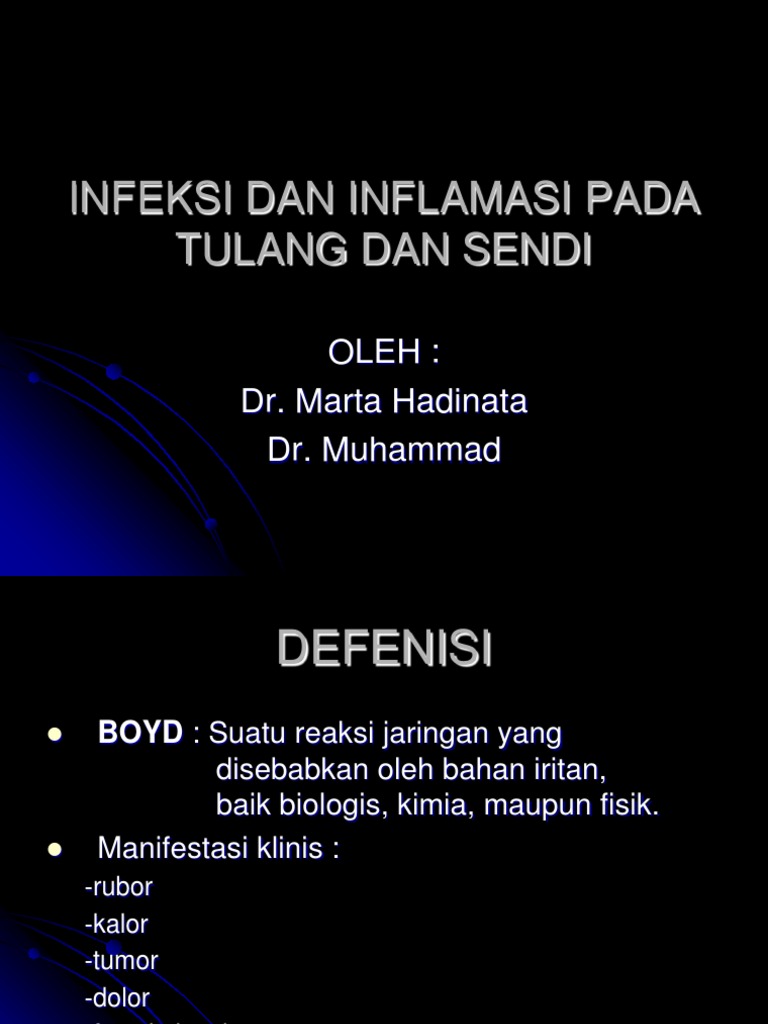 Infeksi Dan Inflamasi Pada Tulang Dan Sendi | PDF