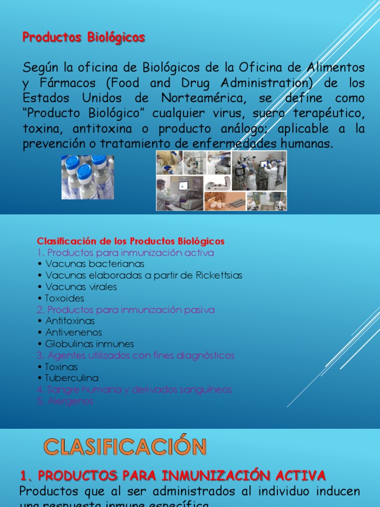 Productos Biologicos | PDF | Vacunas | Sangre