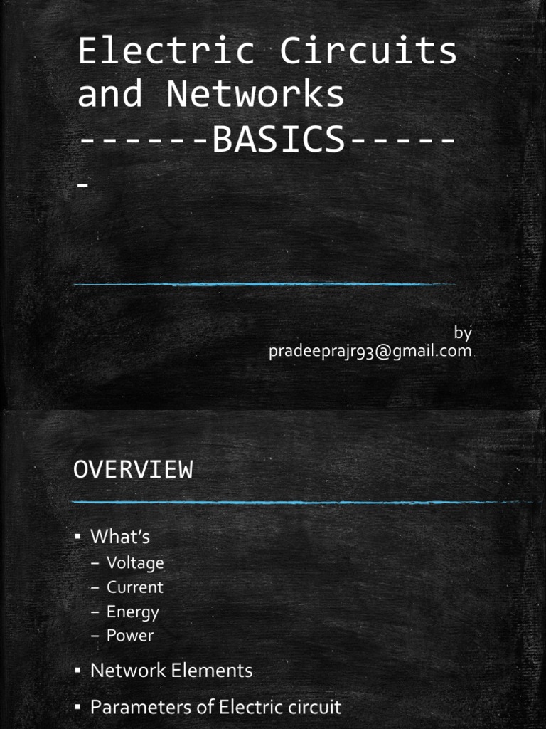 Electric Circuits and Networks PDF | PDF | Capacitor | Electrical Network