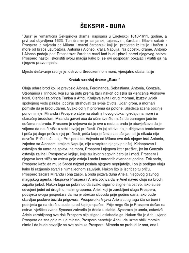 Sekspir-Bura | PDF