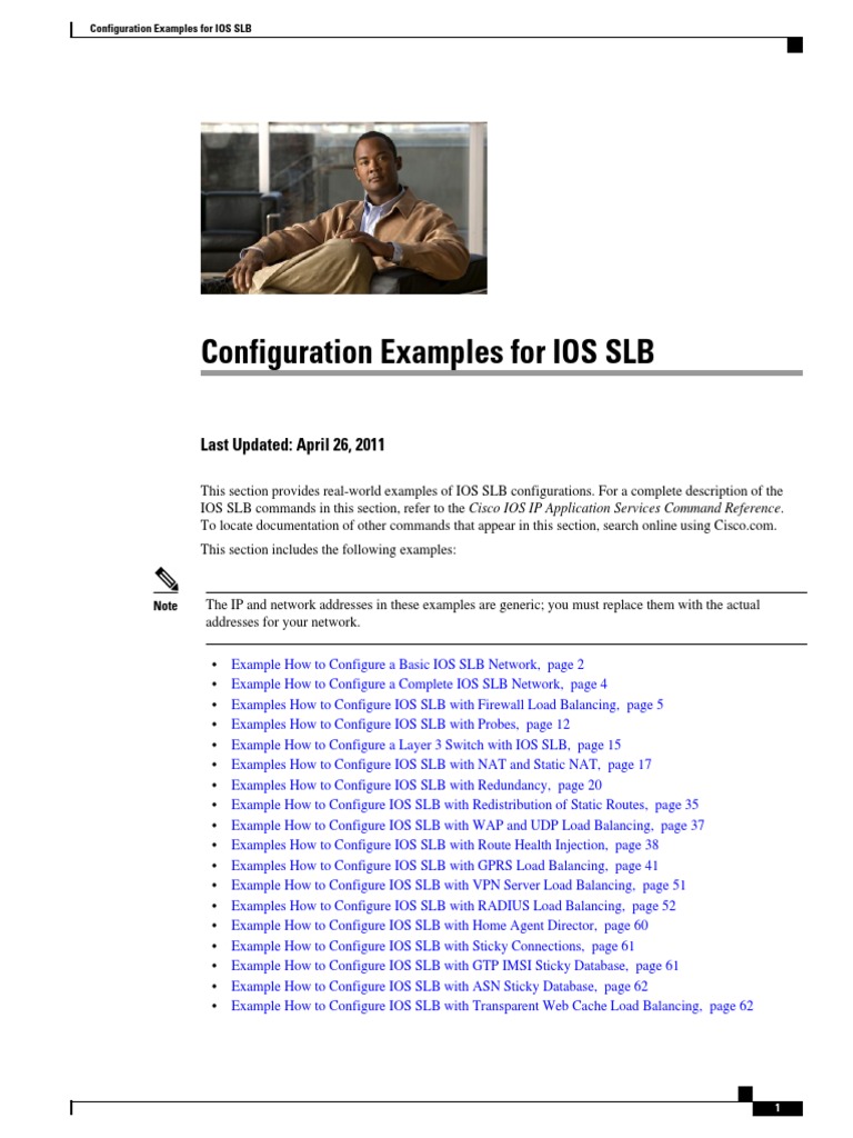 Configuration Examples For IOS SLB | PDF | Load Balancing (Computing) | Web Server