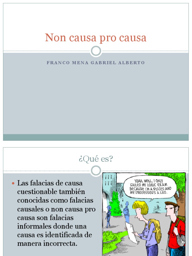 Non Causa Pro Causa | PDF