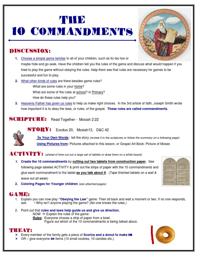 MOSES and The 10 Commandments | PDF | Israelites | Moses