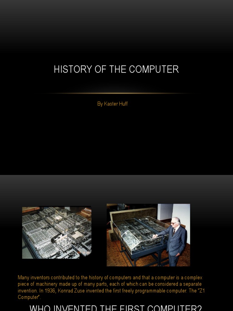 The History of Computers | PDF | Classes Of Computers | Microcomputers