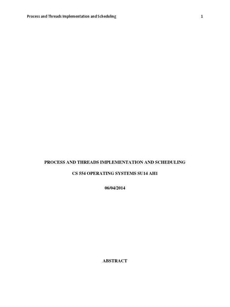 OS Project 1 | PDF | Thread (Computing) | Scheduling (Computing)