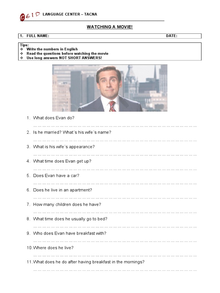 Movie Discussion Questions for Students | PDF | Language Arts ...