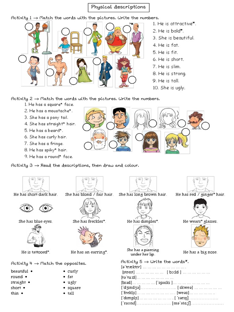 Physical Descriptions | PDF