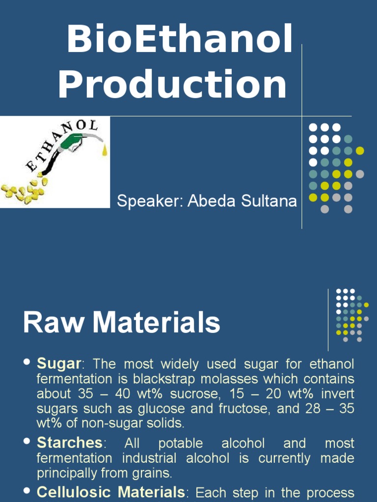 Bioethanol Production | PDF | Ethanol | Biofuel