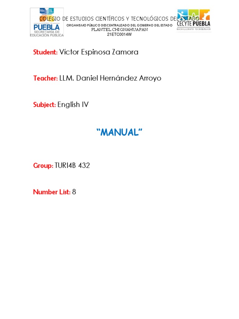 Manual | PDF | Syntax | Language Mechanics