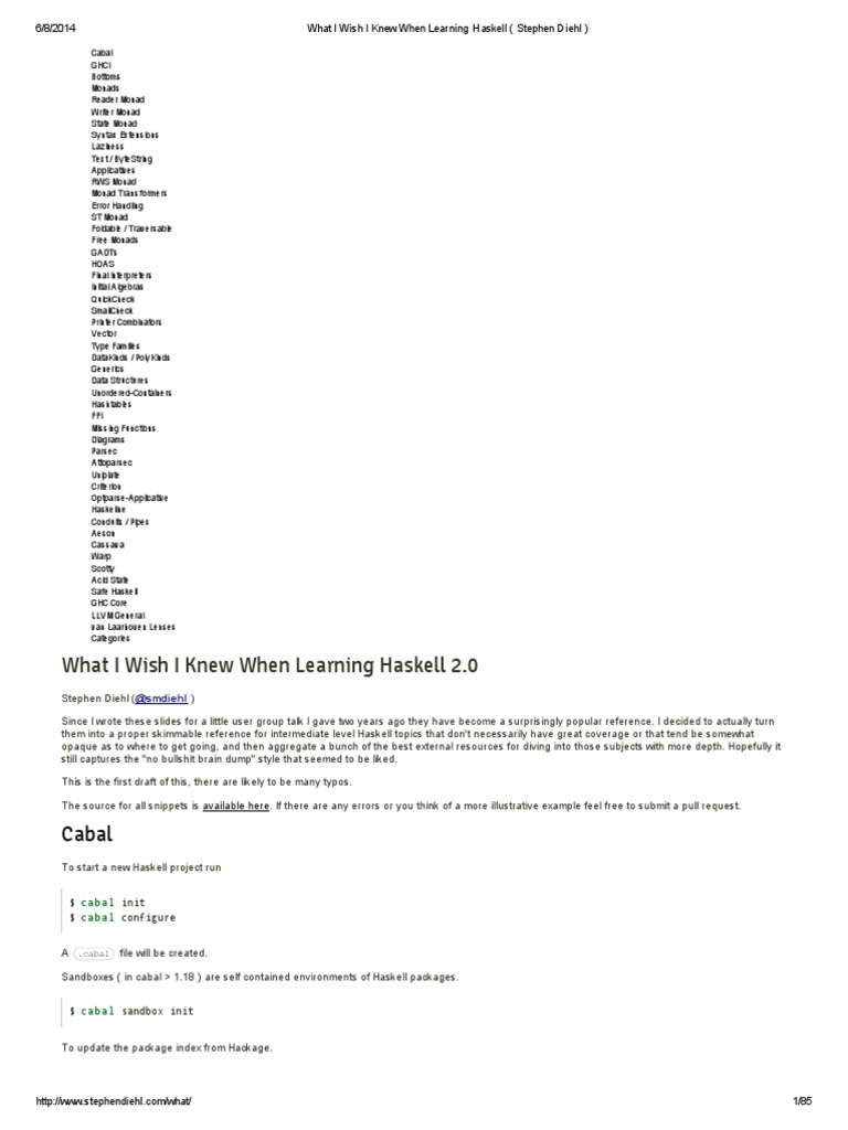 Haskell Intermediate Guide | PDF | String (Computer Science) | Software Development