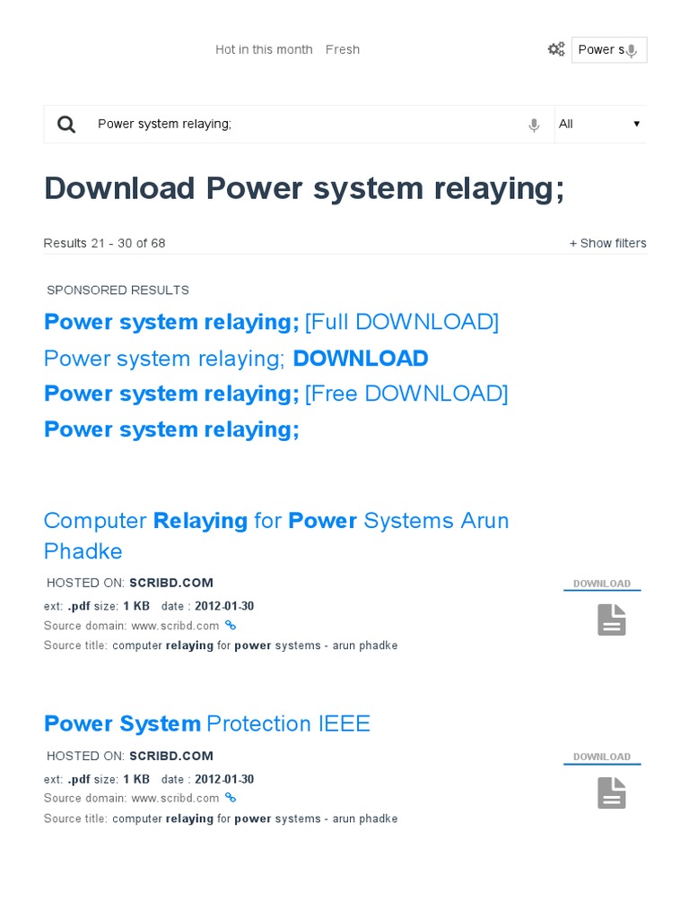 Power System Relaying - Download Free | PDF