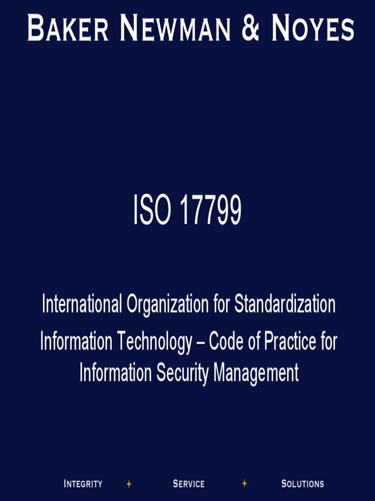 Baker Newman & Noyes | PDF | Information Security | Access Control