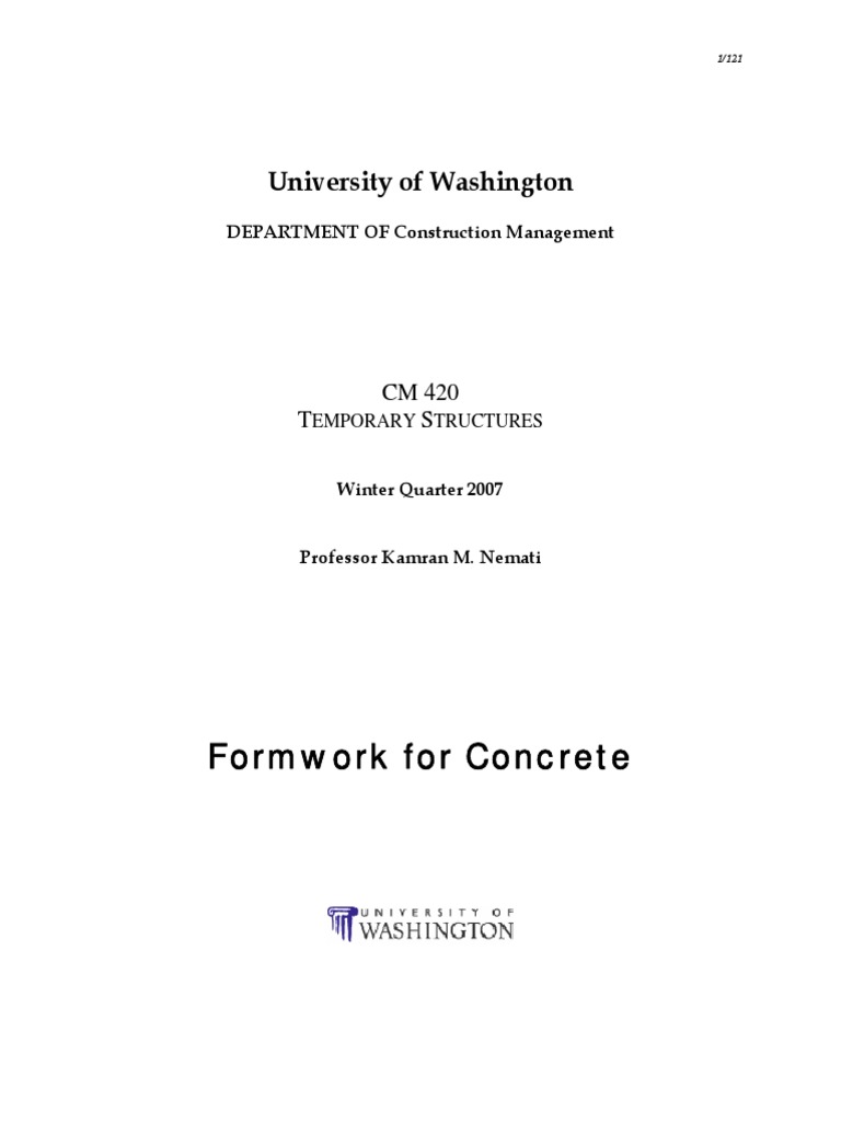 Introduction to Concrete Formwork Design | PDF | Lumber | Plywood