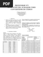 Convertidor de Código 5421 A BCD Natural | PDF | Puerta lógica | Decimal codificado en binario