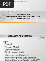Meyerhof's Bearing Capacity Method | PDF | Solid Mechanics | Soil