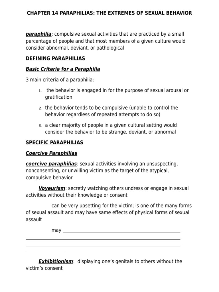 Understanding Paraphilias and Treatments | PDF | Sadomasochism | Sexual ...