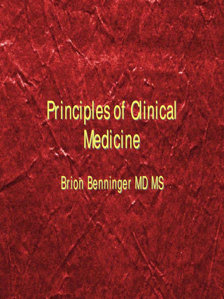 Principles of Clinical Medicine | PDF | Ankle | Larynx