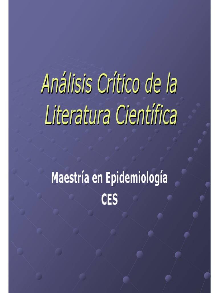 Analisis Critico Presentacion | PDF | Evidencia | Verdad