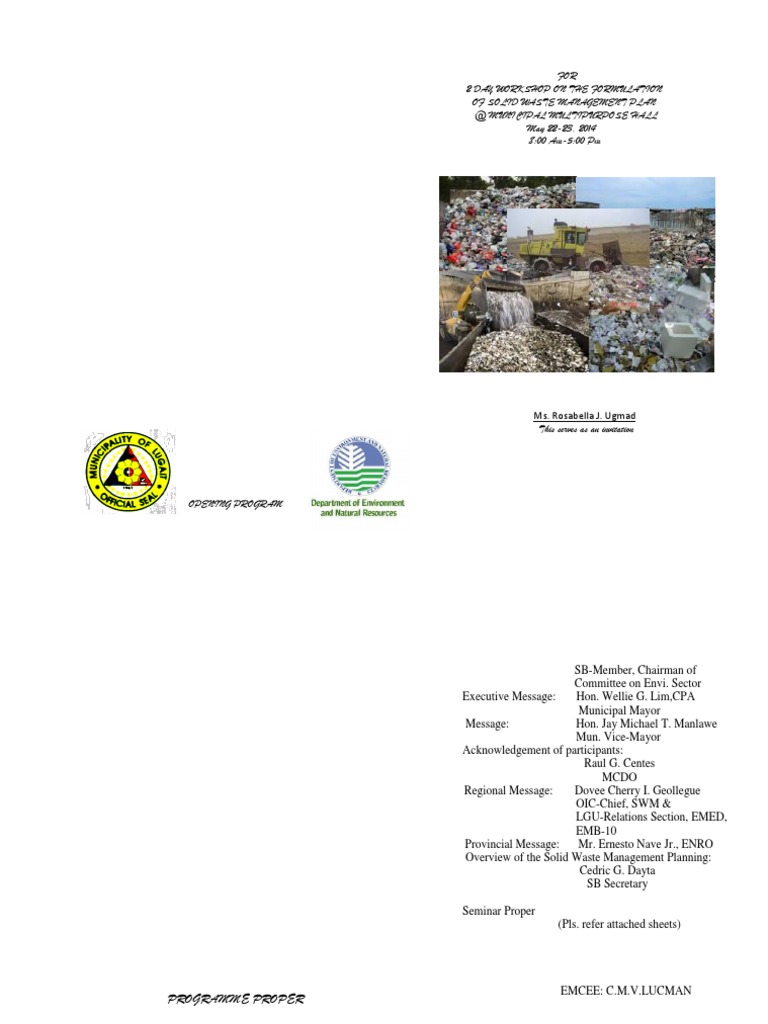 Solid Waste Management Plan | PDF