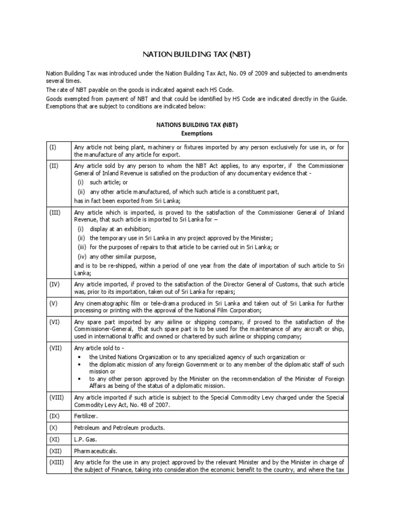 08 Nation Building Tax | PDF | Ayurveda | Taxes