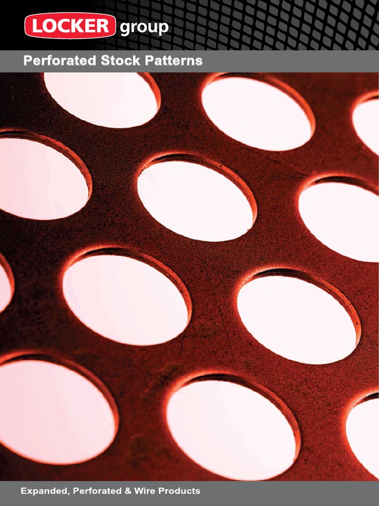 Perforated Stock Patterns | PDF | Building Materials | Metals