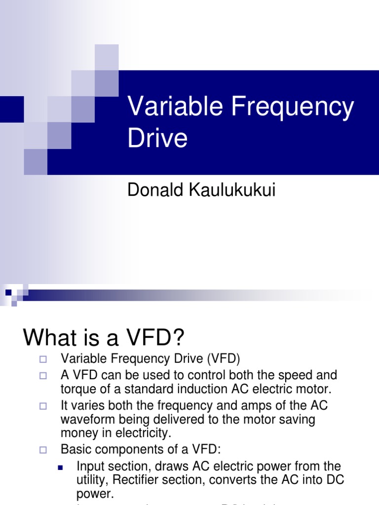 Understanding Variable Frequency Drives | PDF