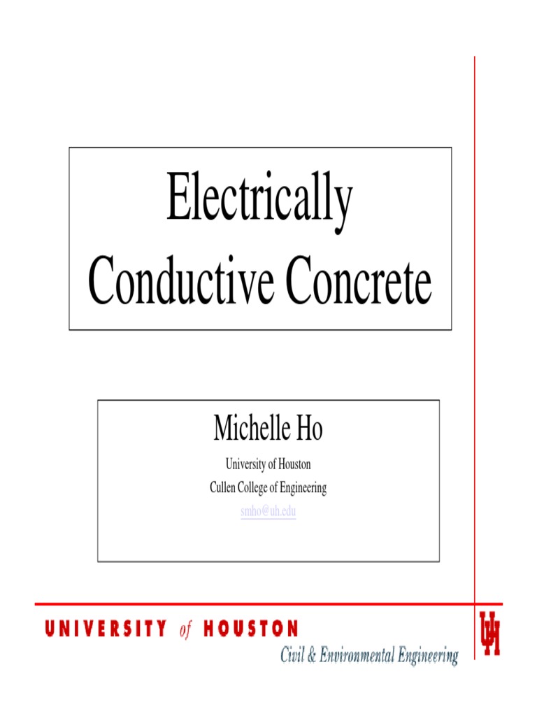 Electrically Conductive Concrete: Michelle Ho | PDF | Concrete ...