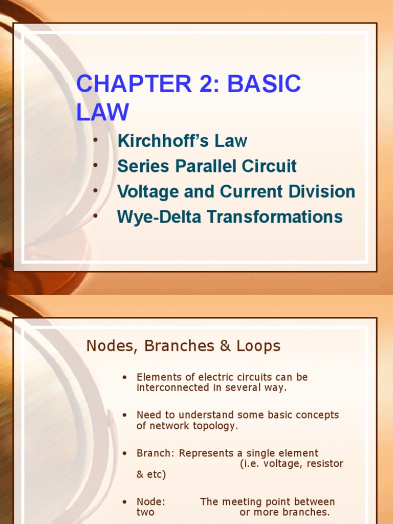 Basic Laws For Electronics | PDF | Electrical Network | Force