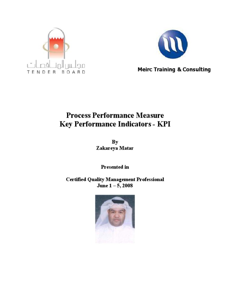 Process Performance Measure Key Performance Indicators - KPI | PDF ...