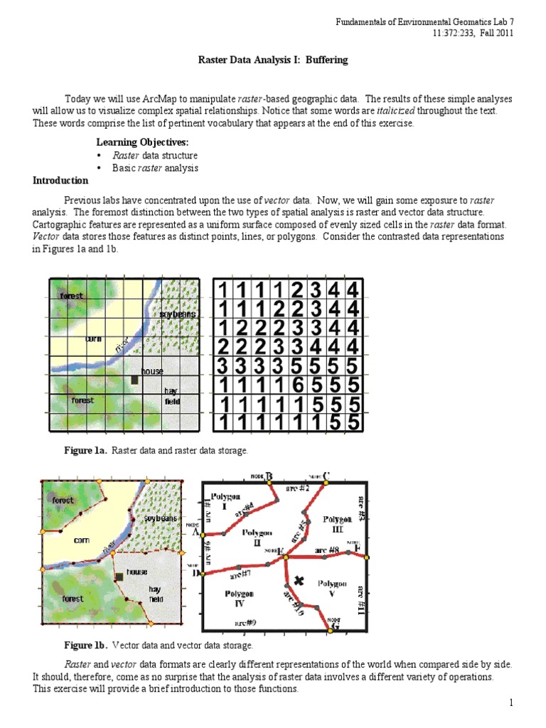 Raster Data Analysis I: Buffering | PDF | Areas Of Computer Science | Data