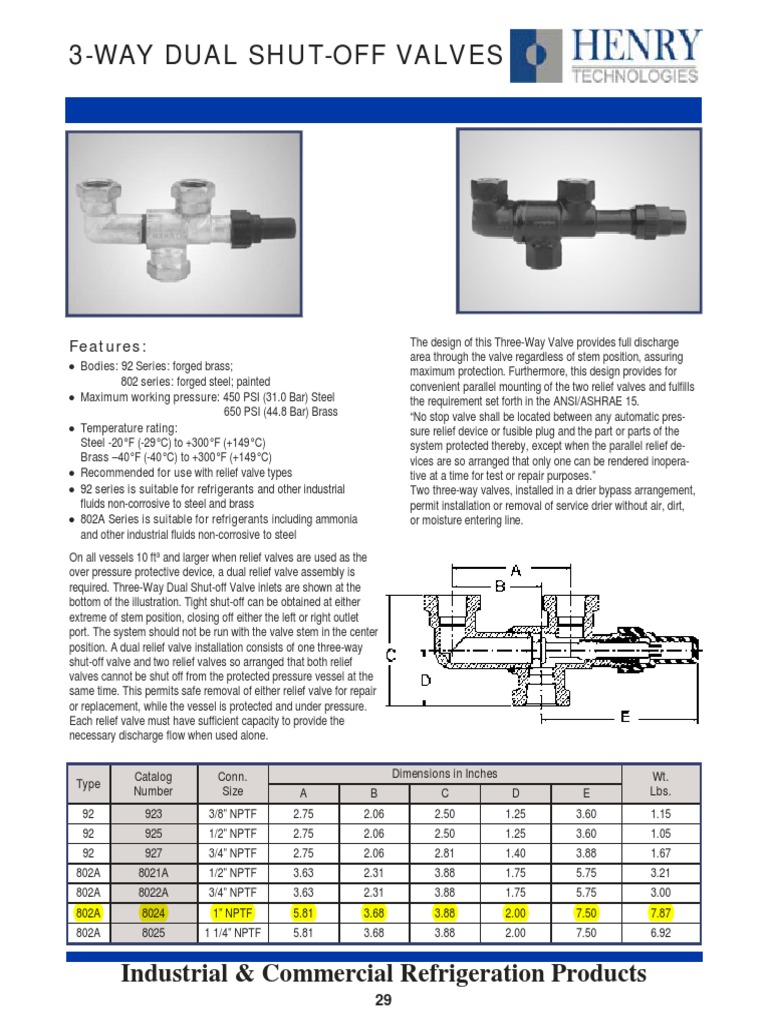 3-Way Dual Shut Off Valves | Download Free PDF | Valve | Steel