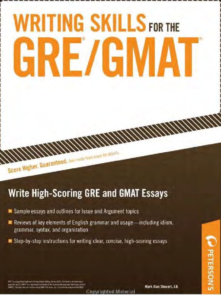 Writing Skills For GRE | PDF | Graduate Record Examinations | Graduate ...