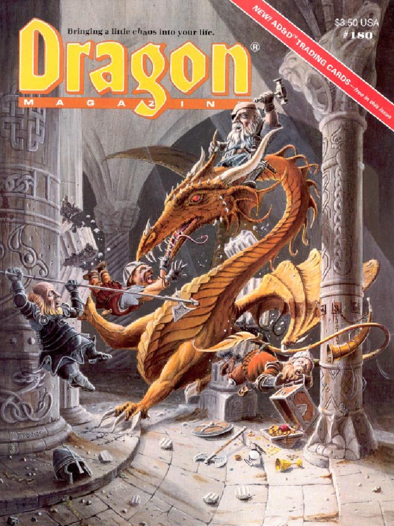 Dragon Magazine #180 | PDF | Dwarf (Dungeons & Dragons) | Cheque