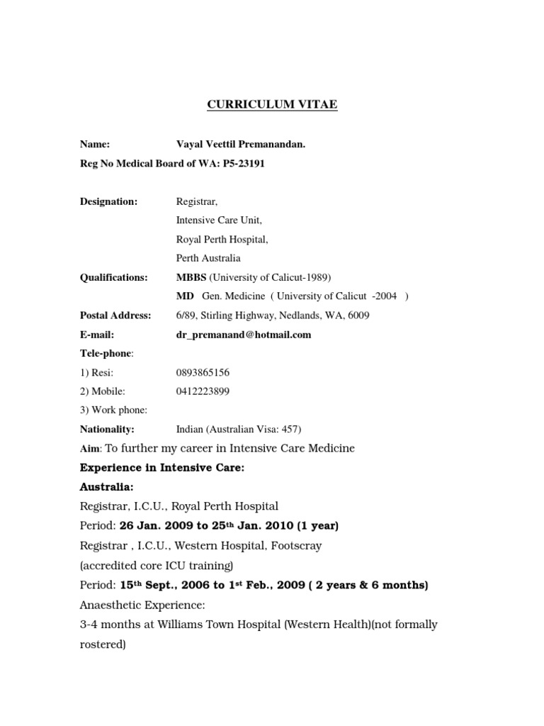 CV Prem ICU RPH Training | PDF | Intensive Care Unit | Internal Medicine