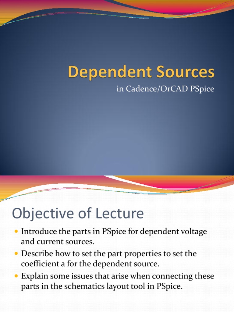 PSpice Dependent Sources | PDF | Electronic Circuits | Electrical Circuits