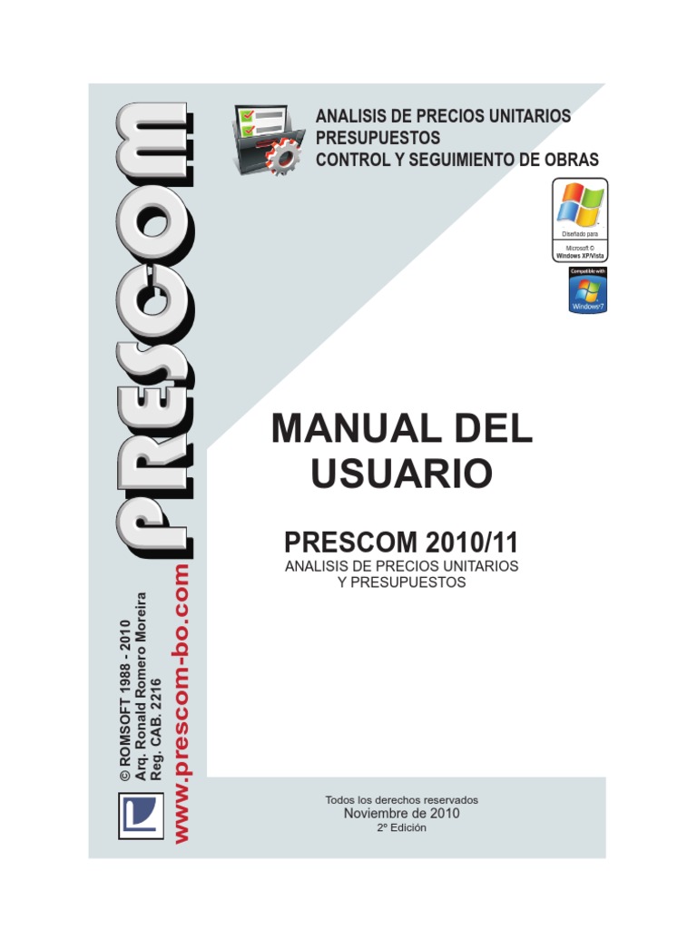 Manual Prescom | PDF | Presupuesto | Programa de computadora